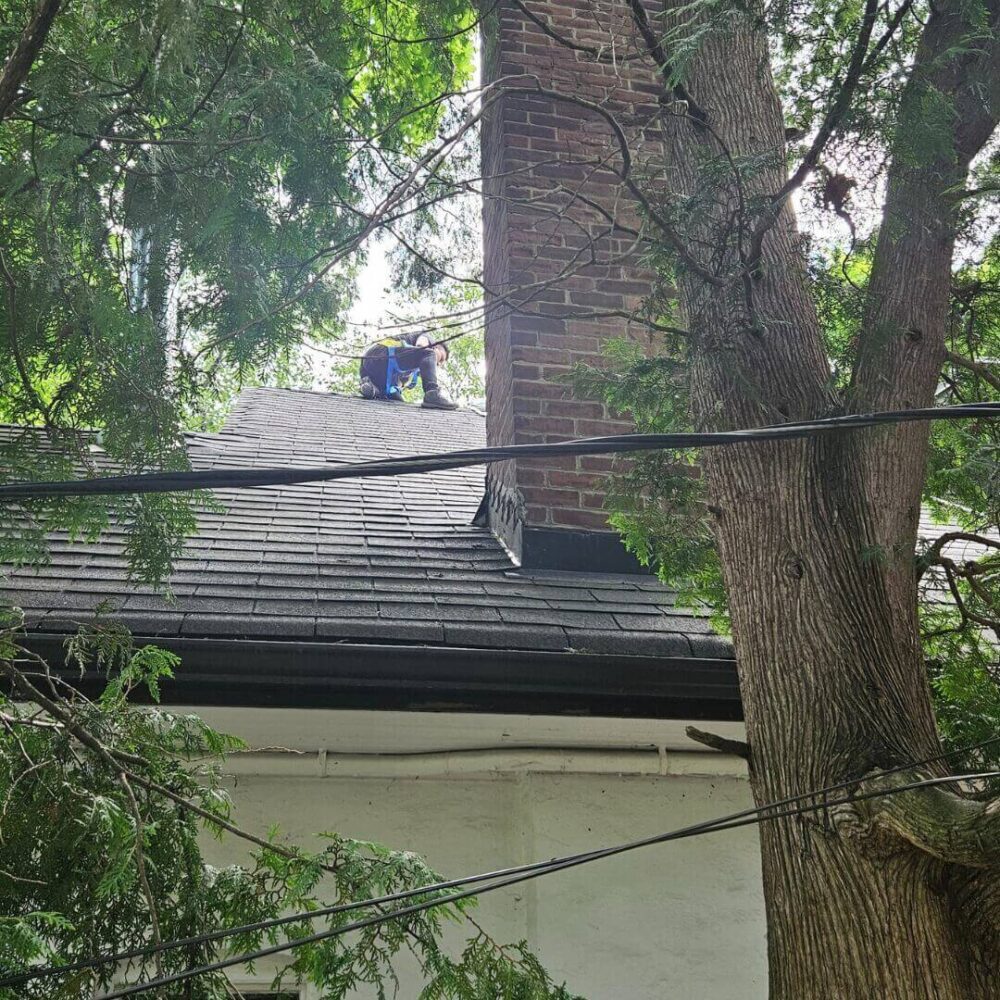 Home Demolition | Toronto Home High-Risk Chimney Removal | Almar Demolition
